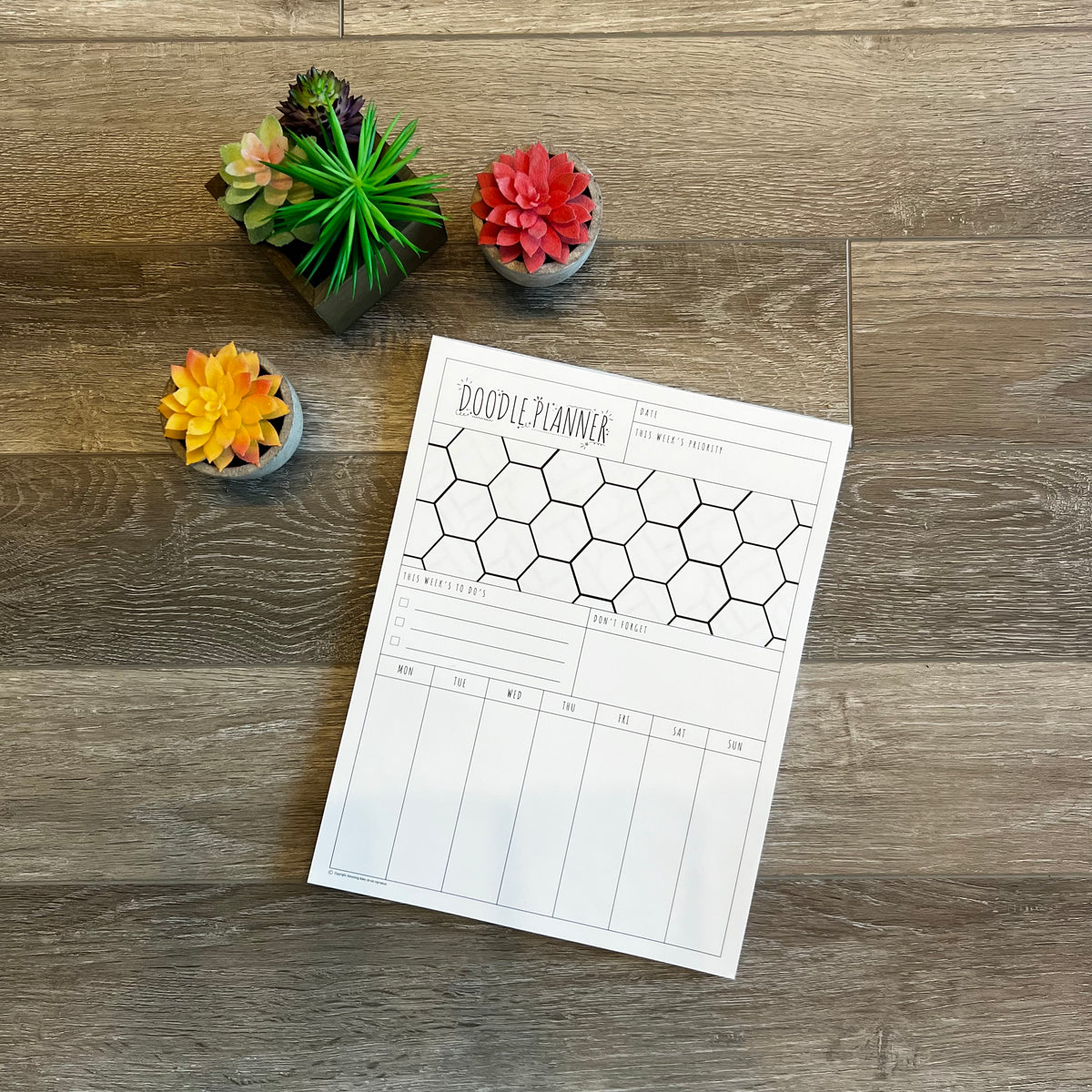 ADHD Week at a Glance DoodlePlanner Desk Pad – Advancing Aiden