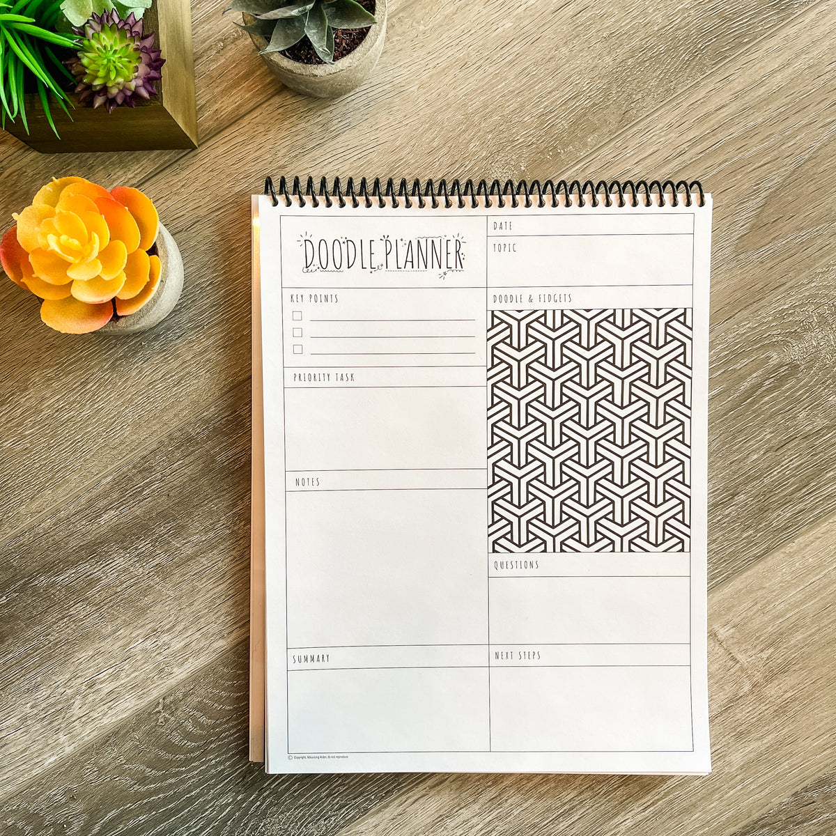 ADHD Brain Dump DoodlePlanner Spiral Notebook – Advancing Aiden