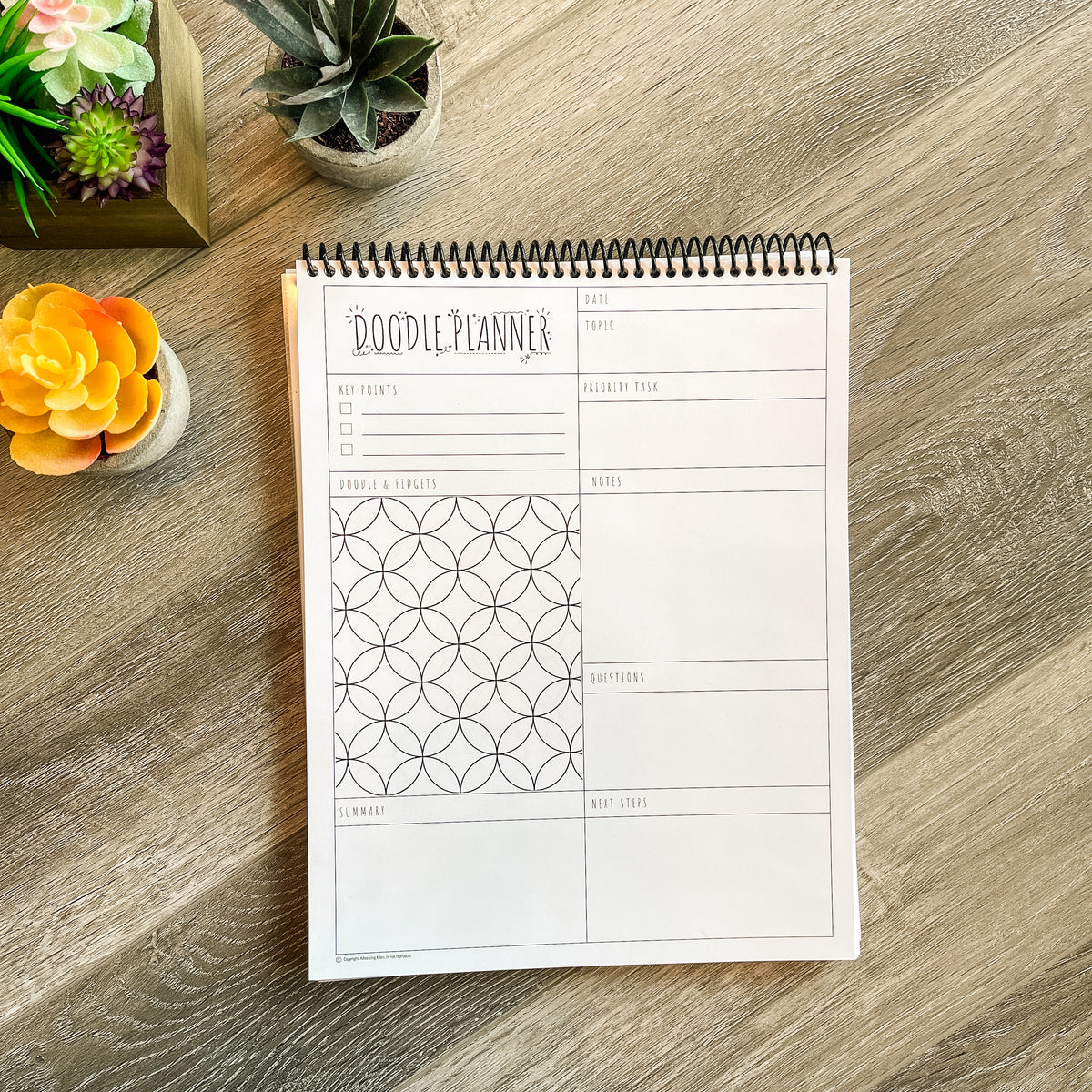 ADHD Brain Dump DoodlePlanner Spiral Notebook – Advancing Aiden